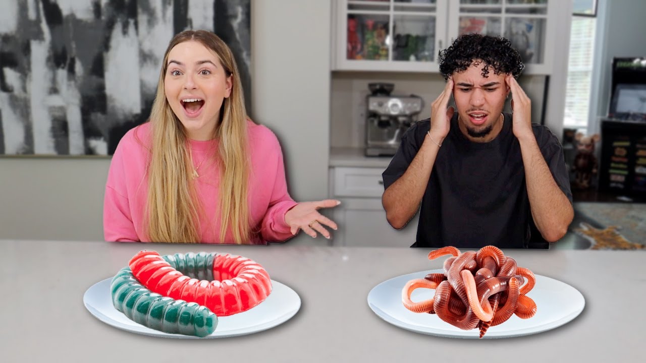 GUMMY FOOD VS REAL FOOD CHALLENGE! - YouTube