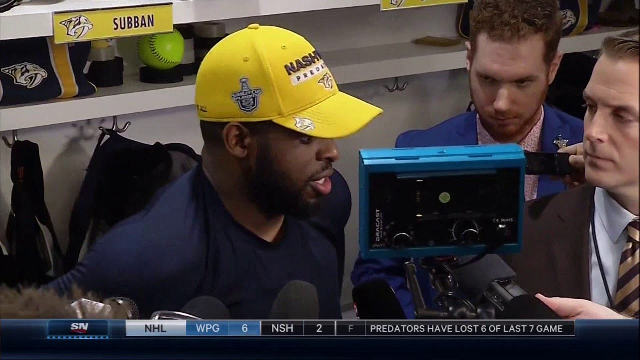 NHL Playoffs PK Suban's Post Game Interview May 5th, 2018 - YouTube