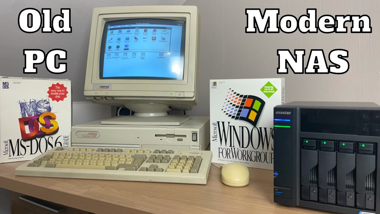 1993 PC using 2023 Asustor NAS - YouTube