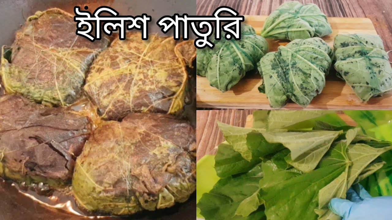 লাউ পাতায় ইলিশ মাছের পাতুরি।Bengali traditional ilish patori recipe ...