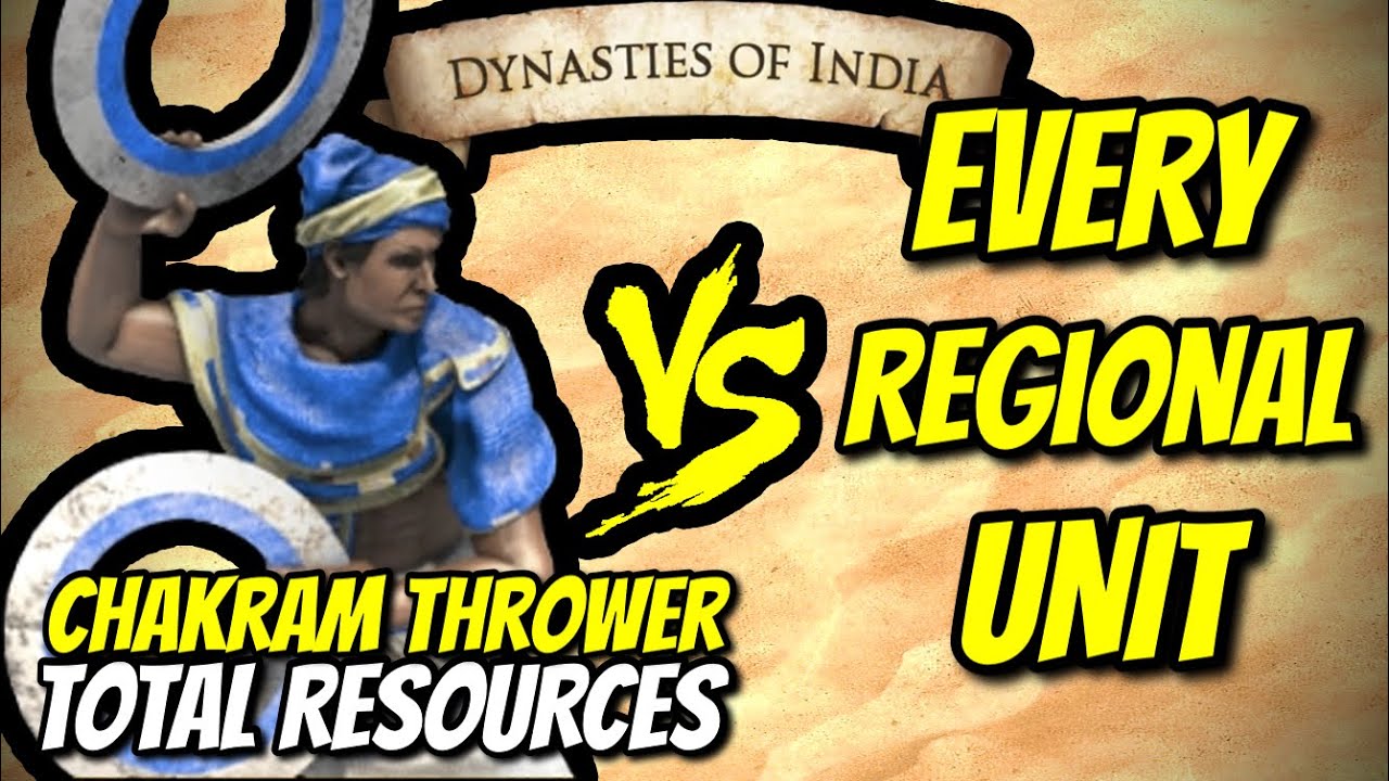ELITE CHAKRAM THROWER vs EVERY REGIONAL UNIT (Total Resources) | AoE II ...