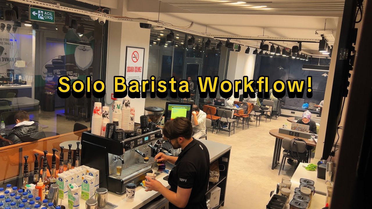 [BARİSTA VLOG] Solo Barista Workflow: Coffee, Speed, and Precision! ☕ ...