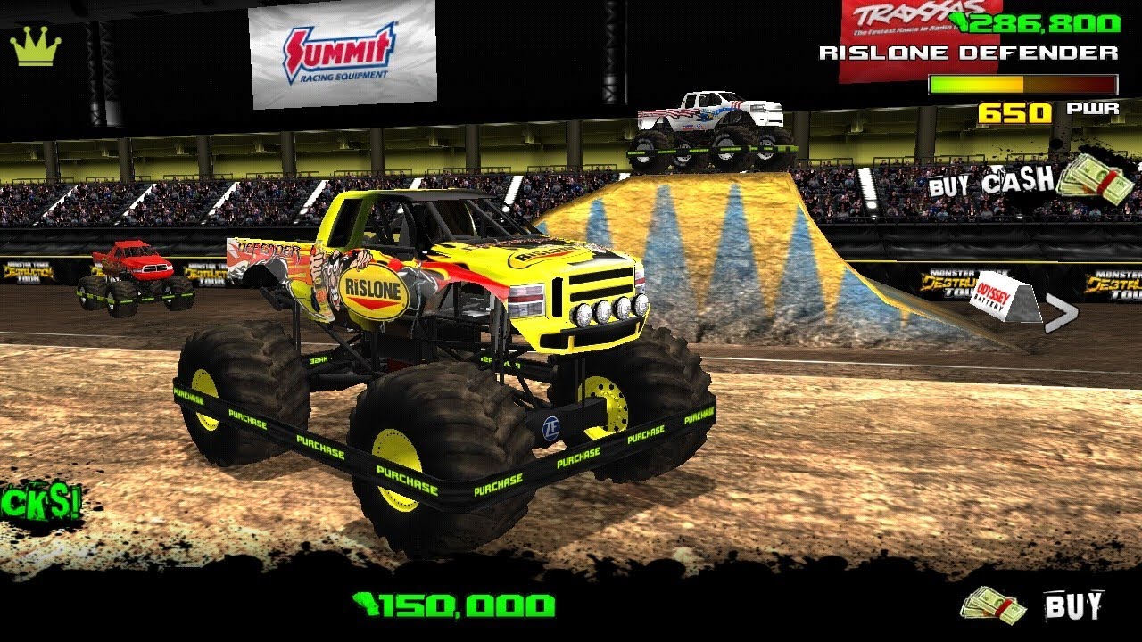 RISLONE DEFENDER MONSTER TRUCK DESTRUCTION FREESTYLE WINNER - YouTube