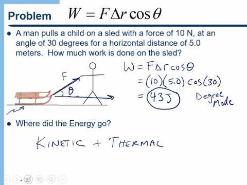 Energy - Definition of Work - YouTube