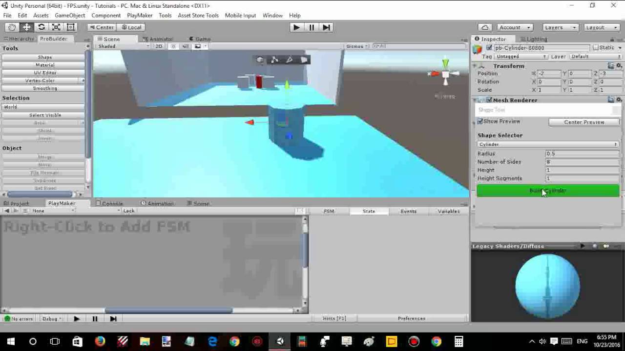 Fps Part V Unity Playmaker Youtube