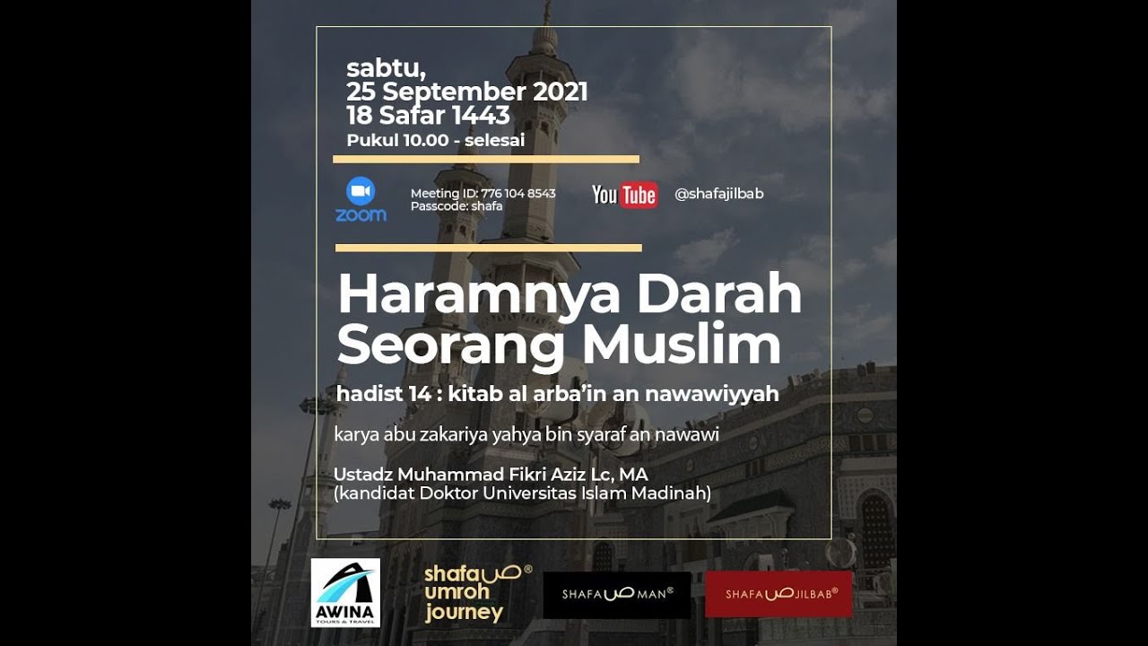 Ustadz Muhammad Fikri Aziz Lc, MA - Haramnya Darah Seorang Muslim - YouTube