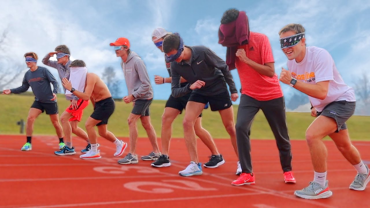 Racing a Mile BLINDFOLDED! - YouTube