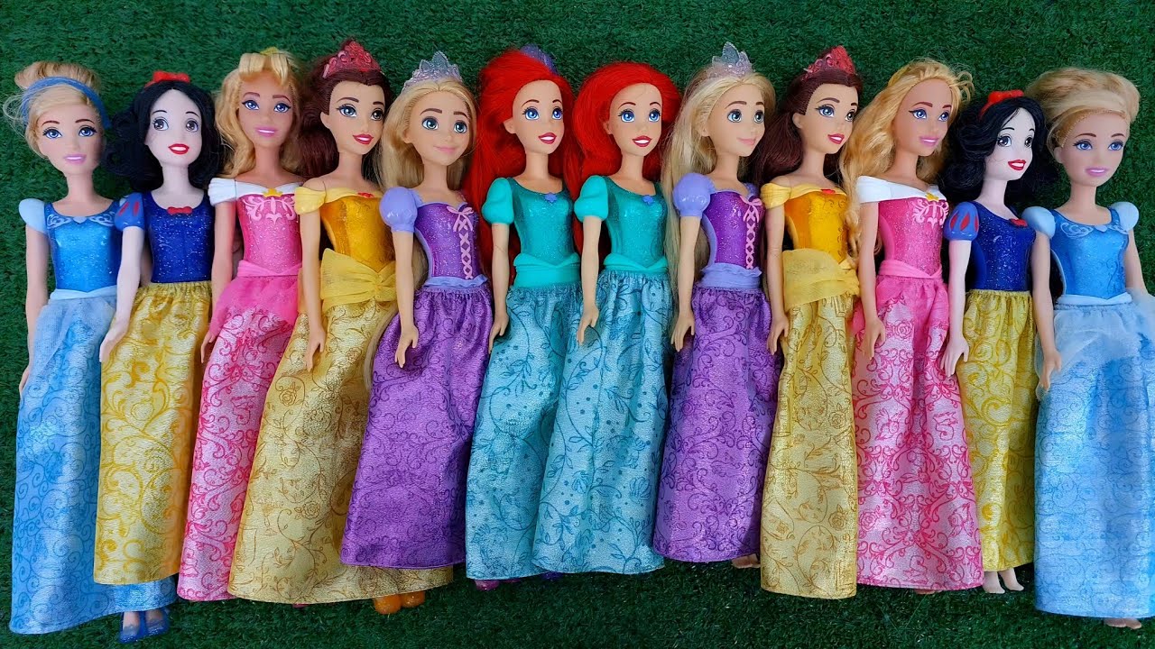70 Minutes Disney princesses Collection ASMR Satisfying Unboxing ...