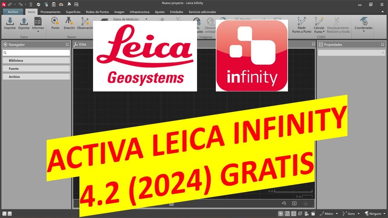 Cómo Activar Leica Infinity 4.2 GRATIS: Guía Completa para Topógrafos 2024 - YouTube