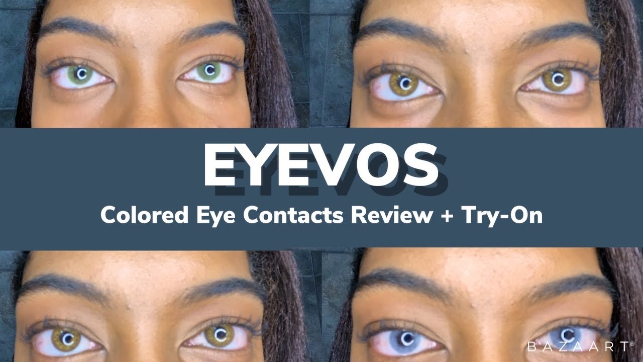 Natural Colored Contacts for Dark Brown Eyes | EYEVOS - YouTube