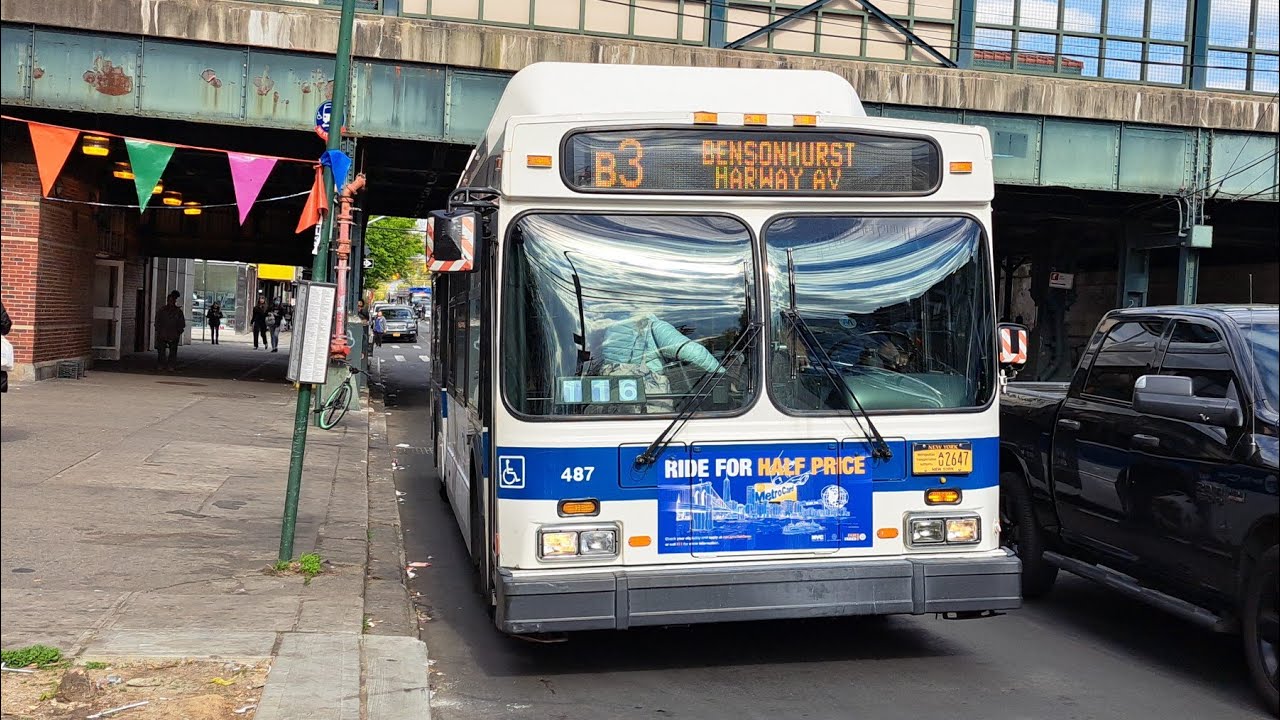 [Rare!]:Bensonhurst bound 2012 New Flyer C40LF CNG [487] on the B3 ...
