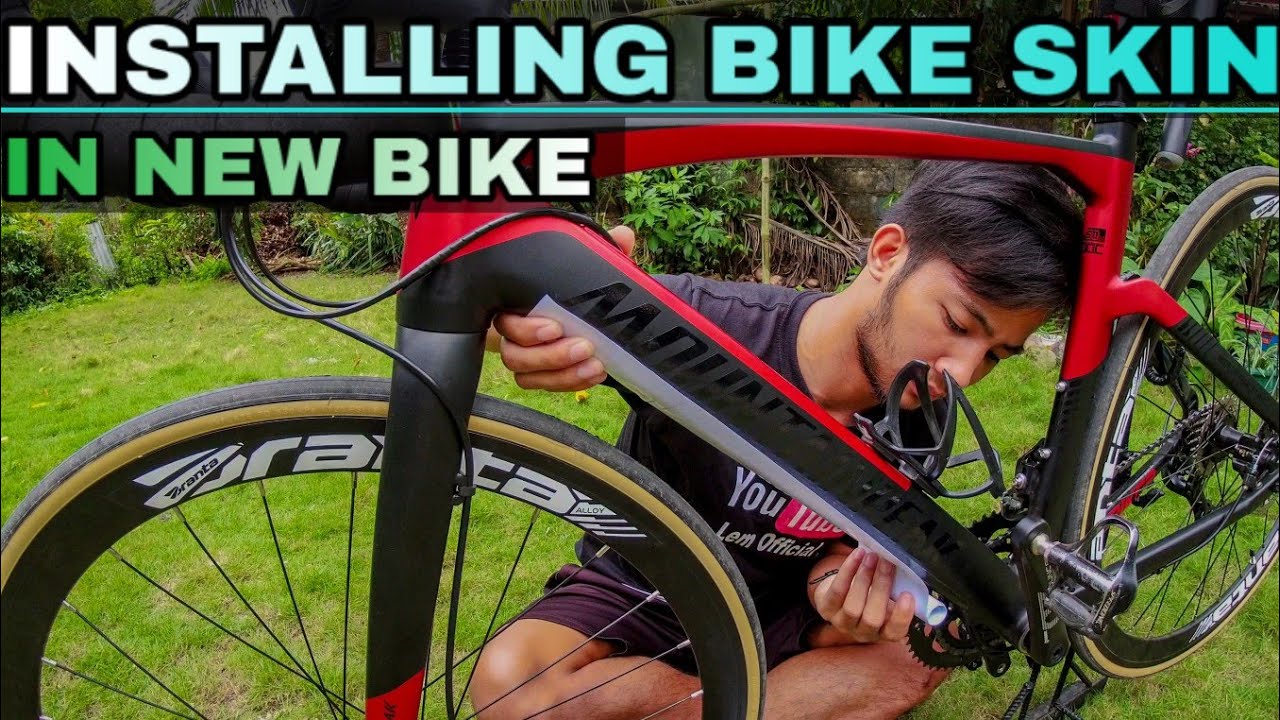 How to instal bike skin on bike, for road bike mtb and gravel, Paano ...