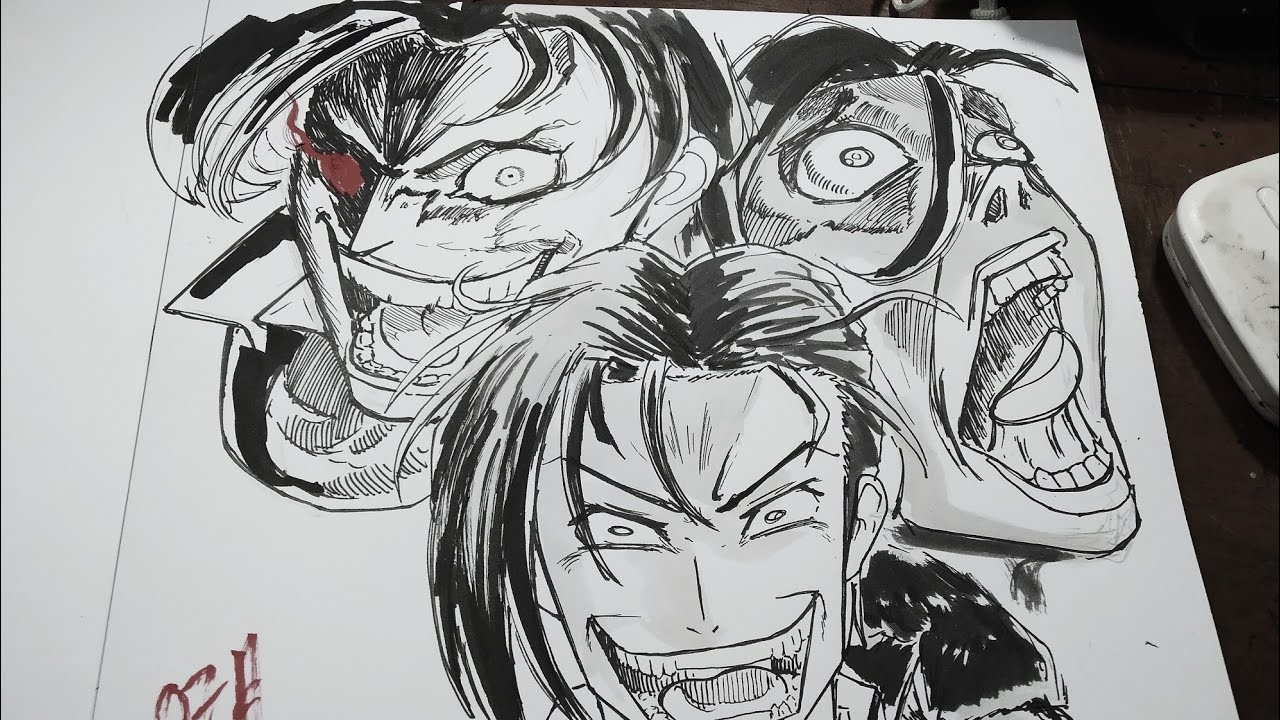 Live Drawing Lloyd Frontera Weird Faces - YouTube