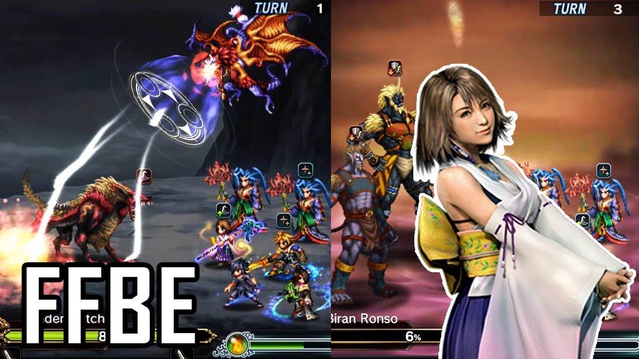 FFBE - Yuna Limit Burst & Level 100 Energy Blast - YouTube