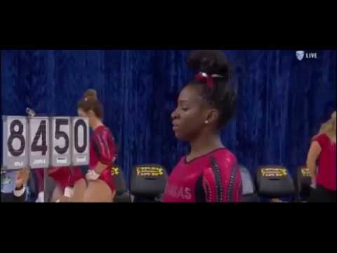 Hailey Garner (Arkansas) - Uneven Bars (9.825) - Arkansas at UCLA 2017 ...