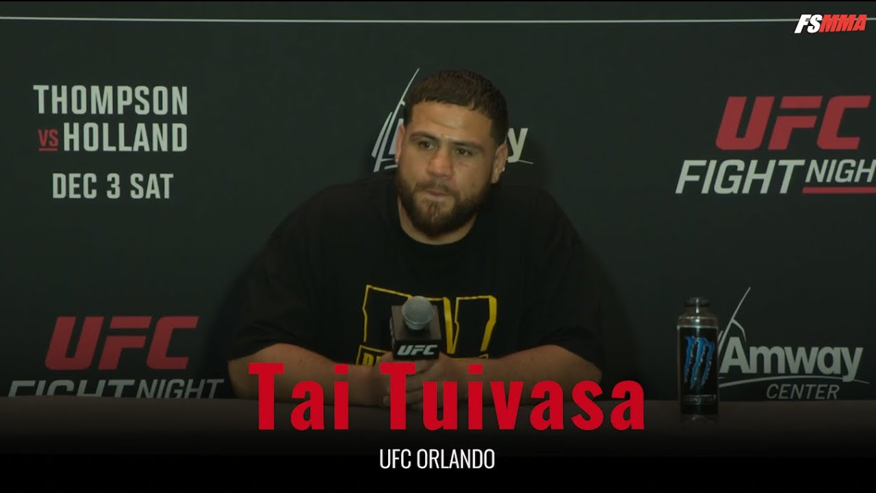 Tai Tuivasa UFC Orlando full pre-fight media day interview - YouTube