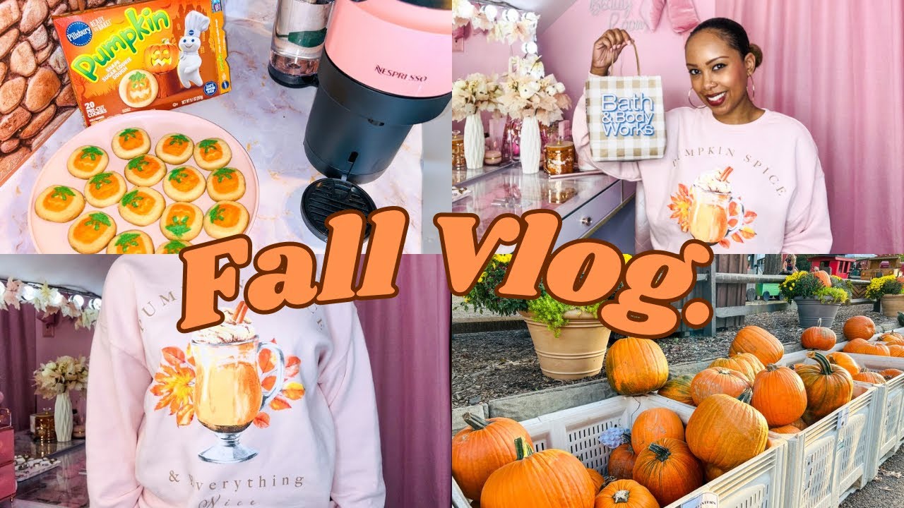 FALL VLOG 🍂! Spend a Fall Day With Me: Fall Nails, Pumpkin Patch, Shopping For Fall & Baking ...