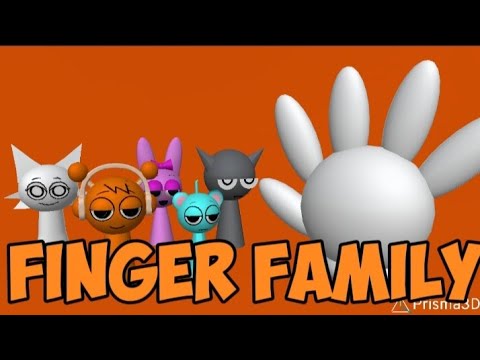 sprunki Color Finger Family - oren pinkie gray Wenda sky for Children ...