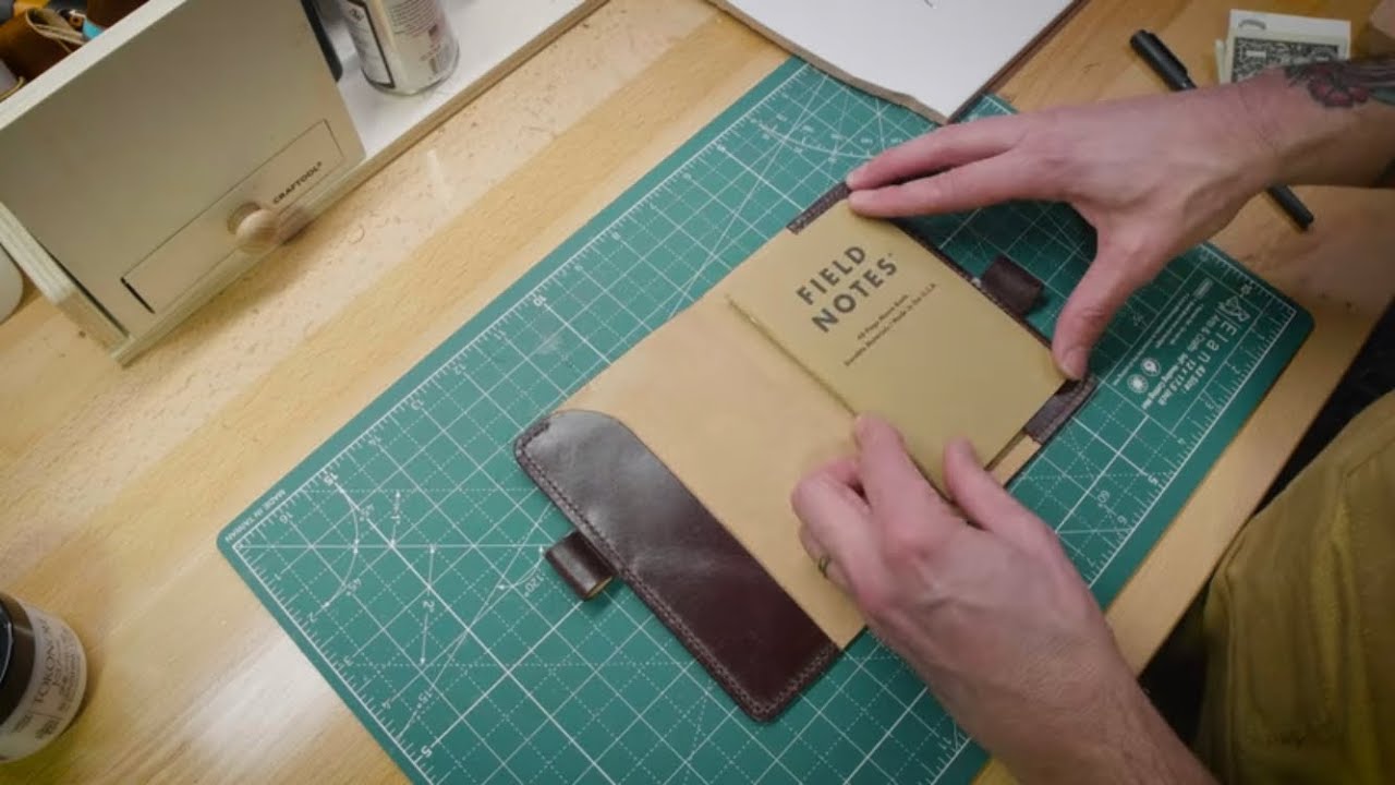 Making a Simple Field Notes Cover - YouTube