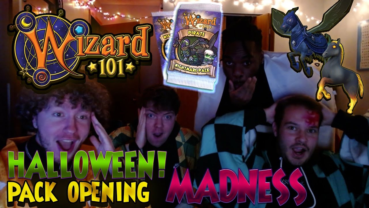 Wizard101 HALLOWEEN PACK OPENING MADNESS! - YouTube