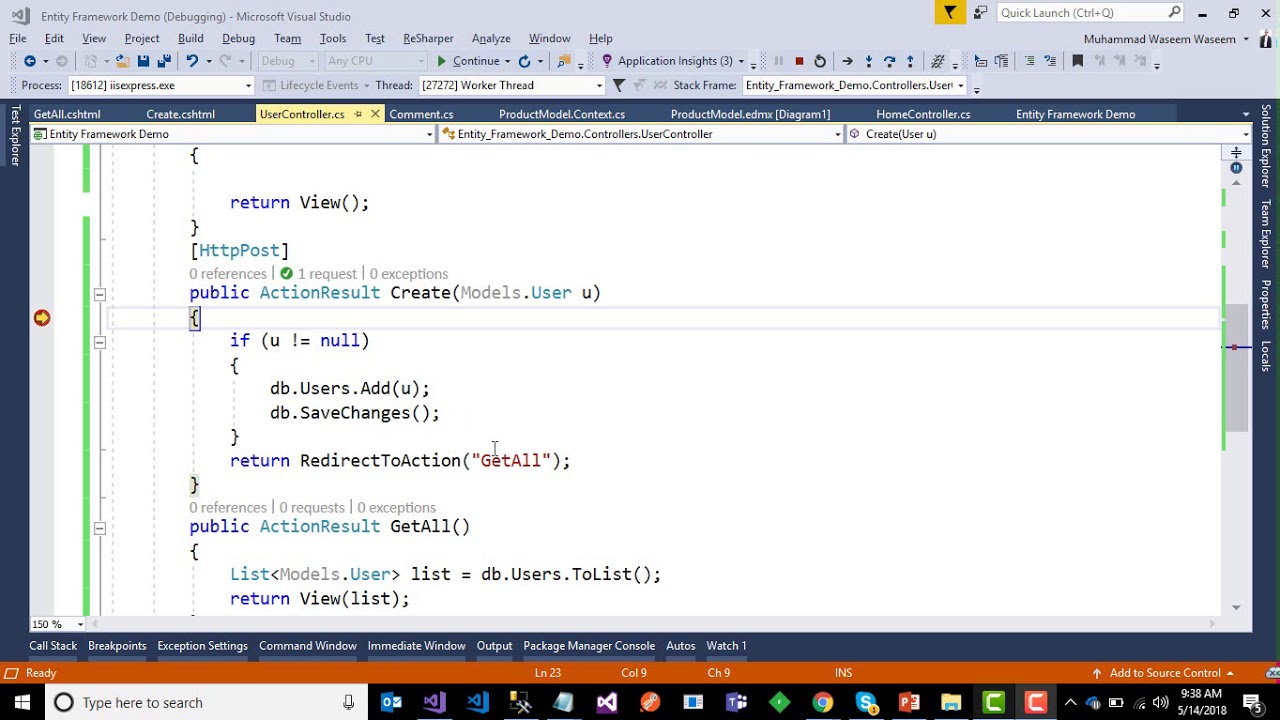 Entity Framework Part 5 Youtube