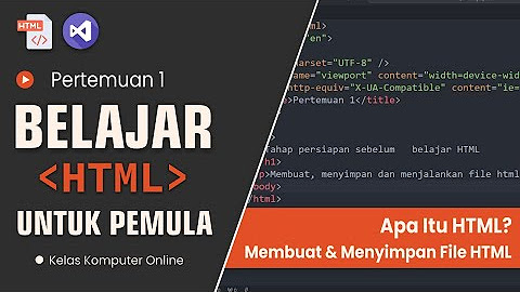 Belajar HTML Pemula - YouTube