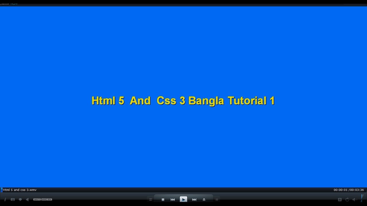 Html 5 and css 3 bangla tutorial - YouTube