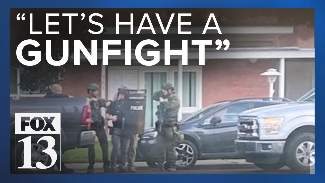 Orem standoff suspect wanted 'gunfight in the street' - YouTube