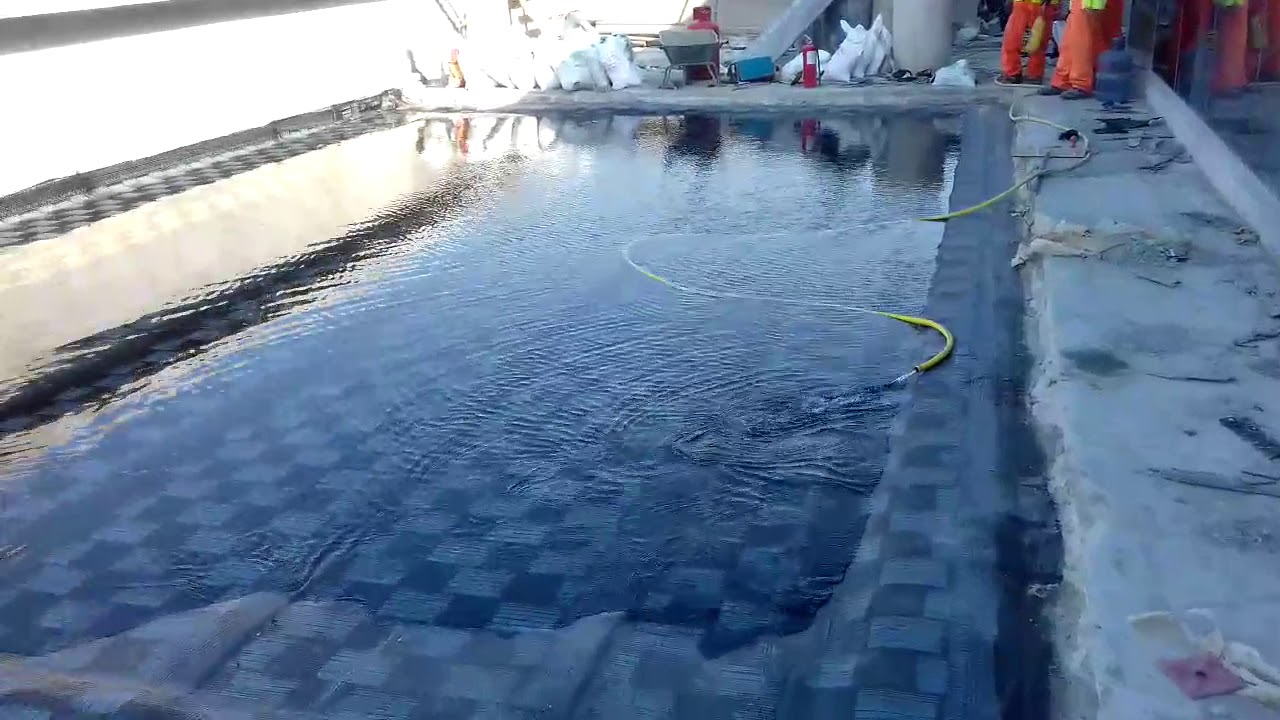 Pond Testing of Water Proofing at D3- Dubai November 2019 - YouTube