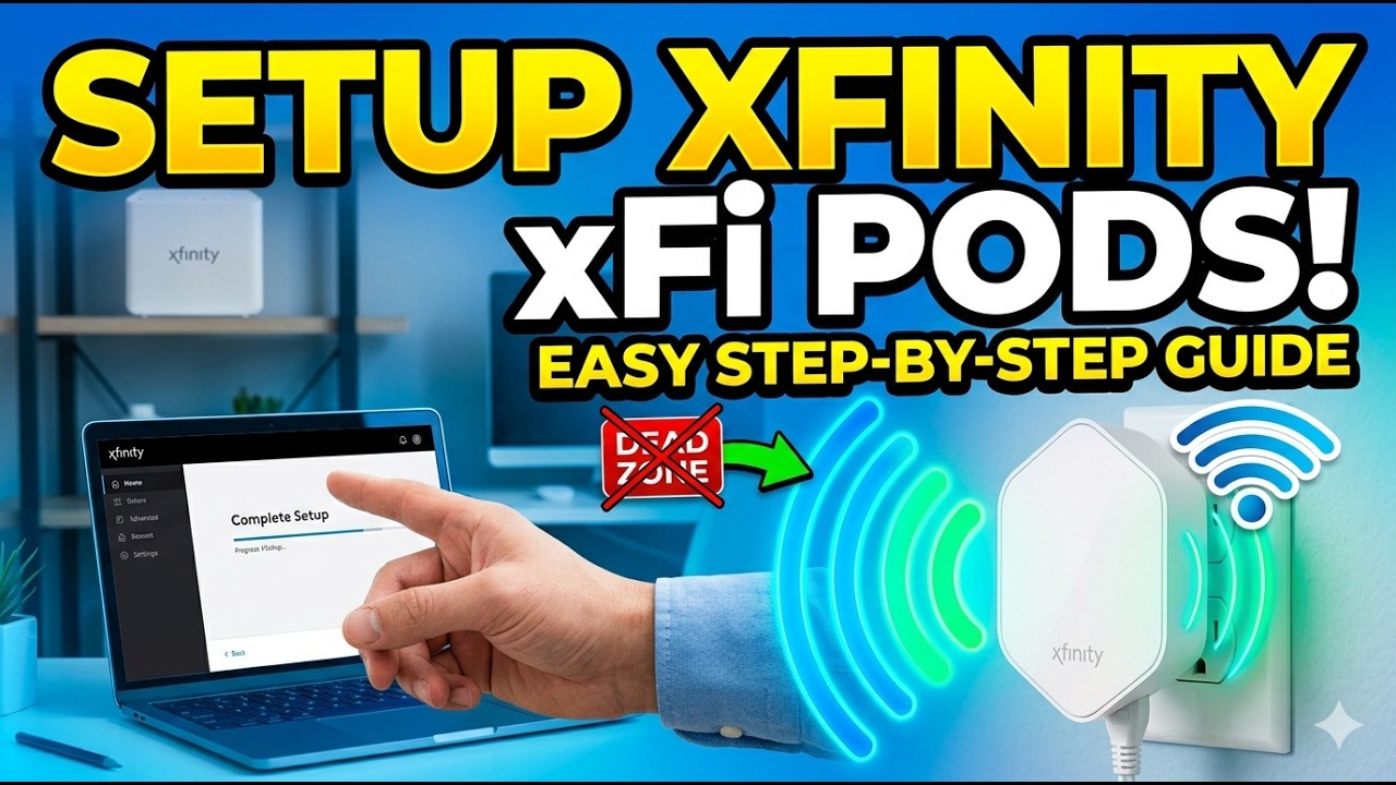 How to Setup Xfinity Comcast xFi Pods WiFi Extenders - YouTube