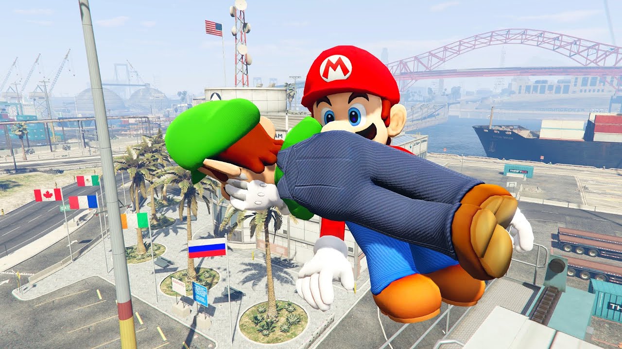 GTA 5 MARIO vs LUIGI Ragdolls Compilation ep.9 (Euphoria Physics ...