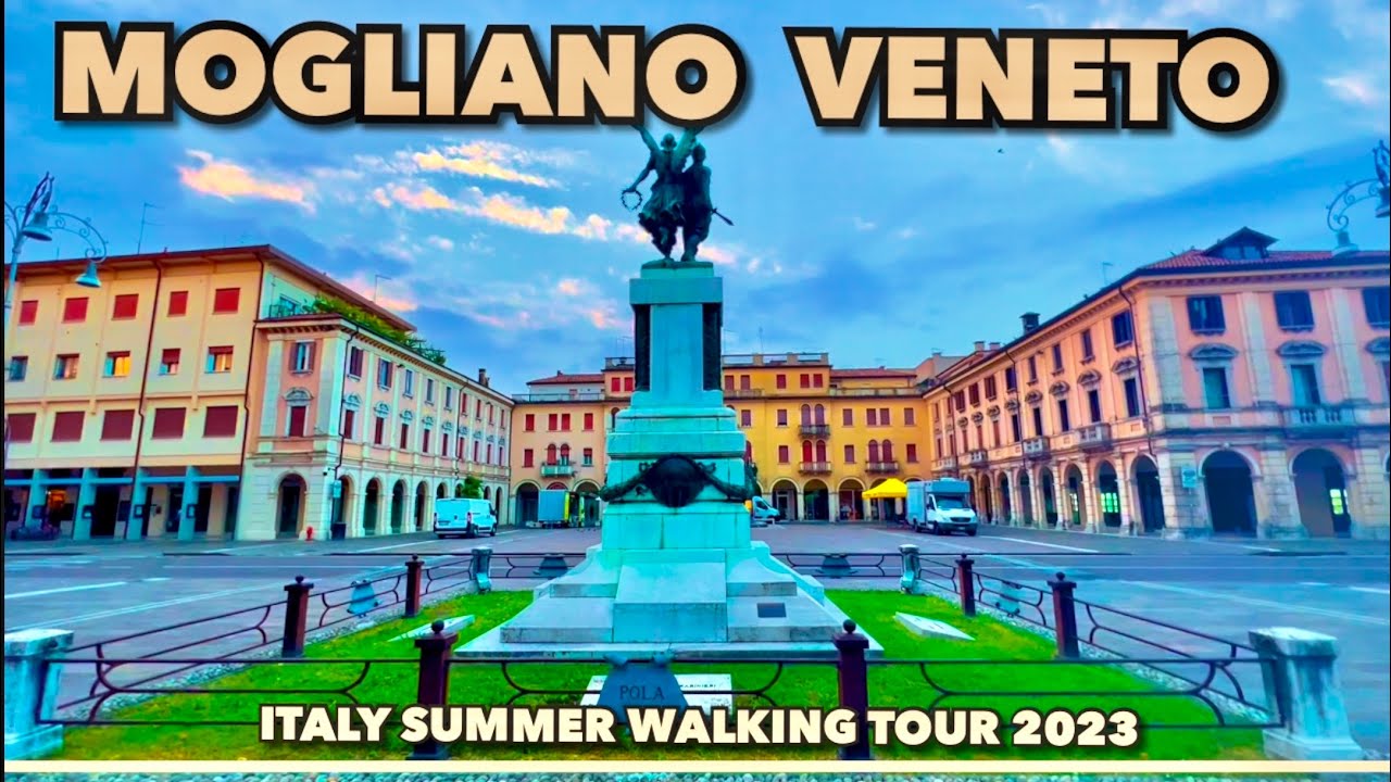 MOGLIANO VENETO, MORNING WALKING TOUR, ITALY 4K - YouTube