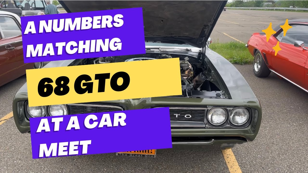 I found a numbers matching 68 GTO at a local car meet! A true classic ...