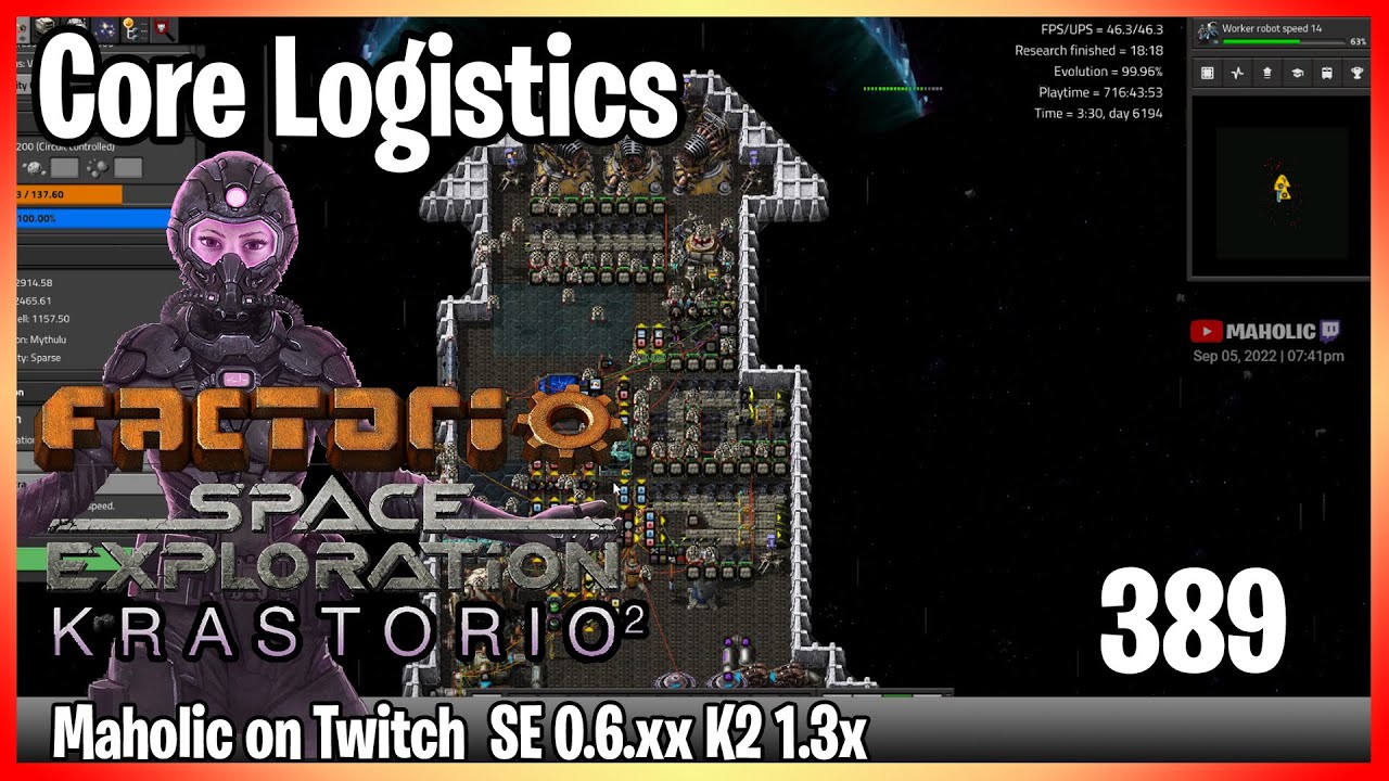 ⚙️Factorio ️ Imersite Stone and Iridite core processing Space ...