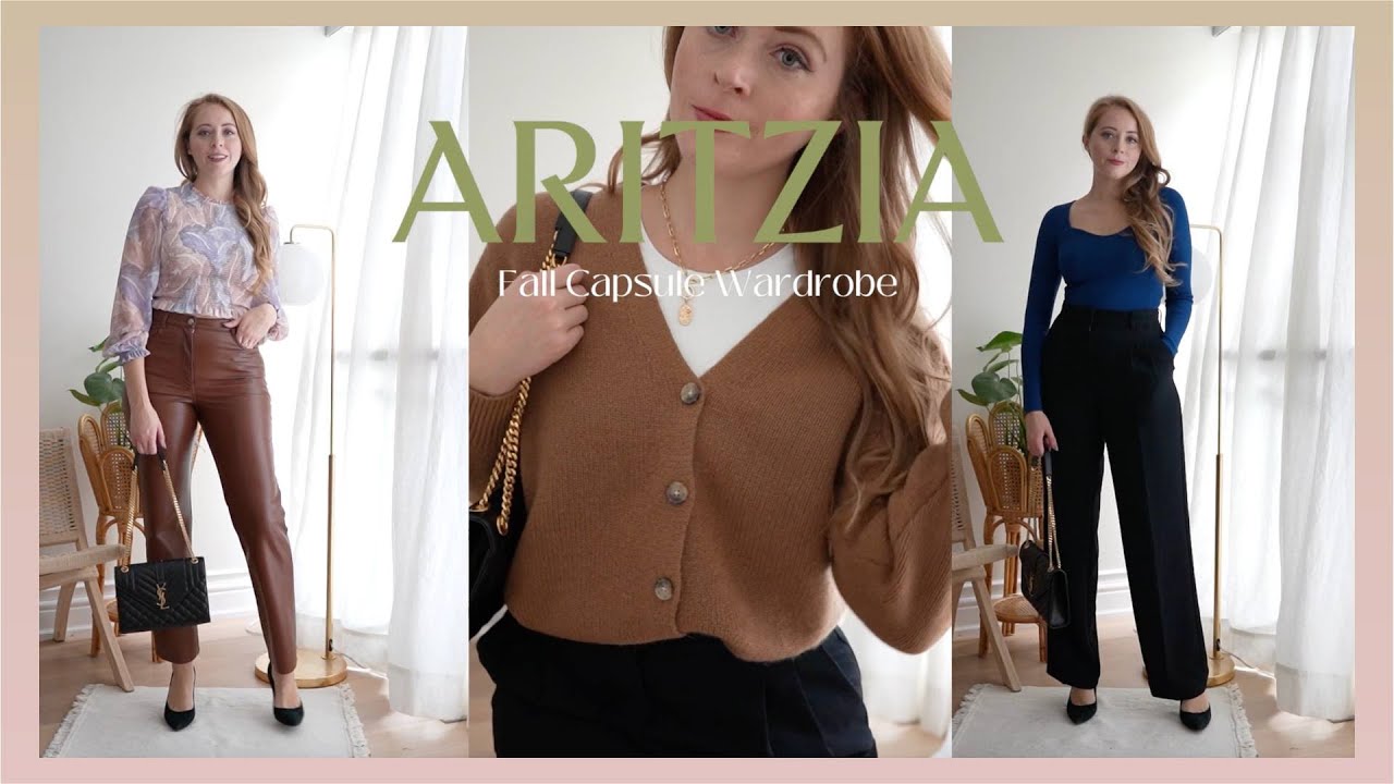 Aritzia Fall Capsule Wardrobe - How to Style & Best Value Pieces - YouTube