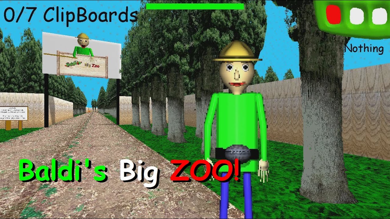 Baldi's Big Zoo - Baldi's Basics Mod - YouTube