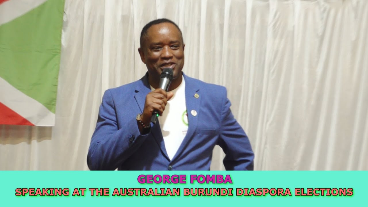 POLICE OFFICER GEORGE FOMBA SPEAKING AT THE ELECTIONS FOR BURUNDI ...