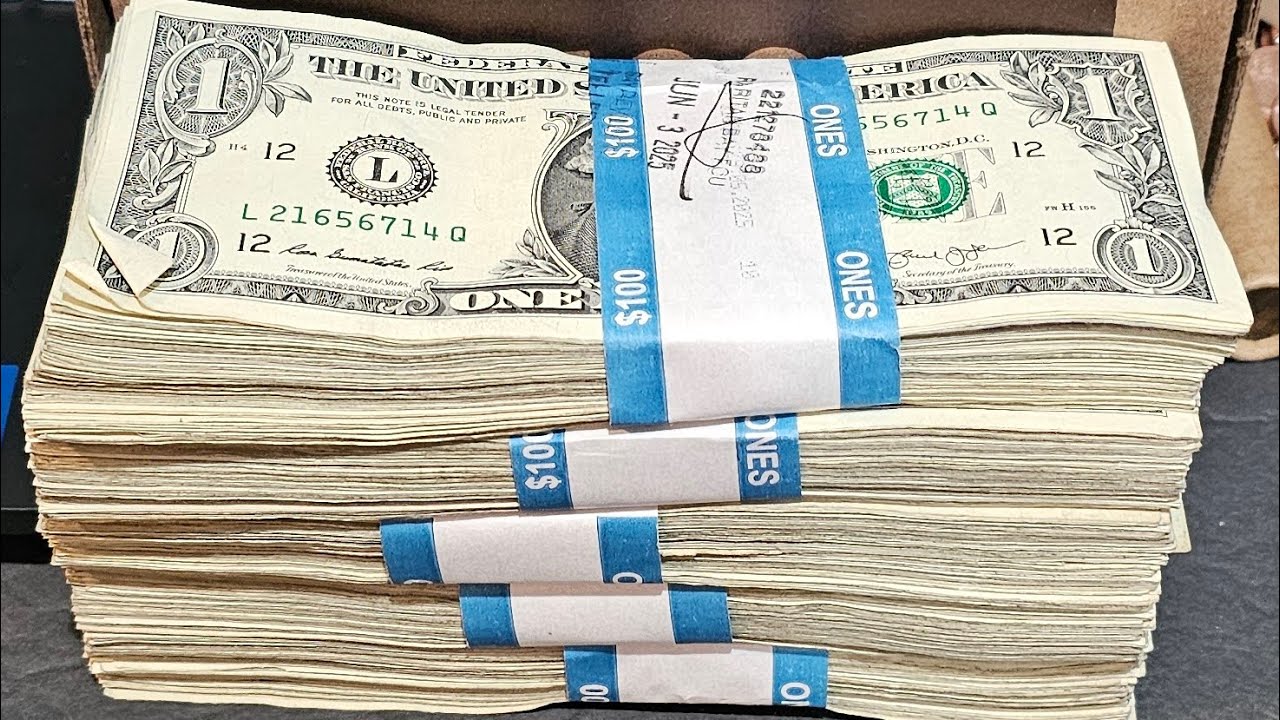 $1 Bill Hunt for Star Notes and Errors/ Fancy Serial Numbers 7/9/25 ...