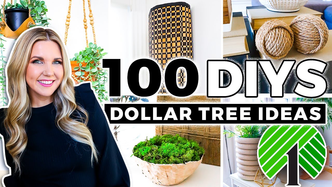 100 Dollar Tree DIY's...Watch this to be a DIY Pro! - YouTube