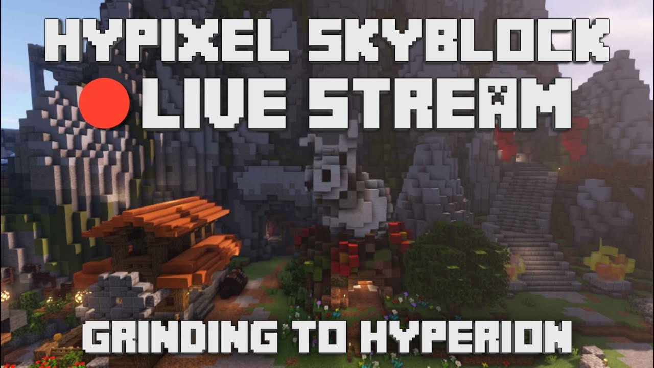 Grinding for Hyperion! Hypixel Skyblock | 🔴 Live Stream l # ...