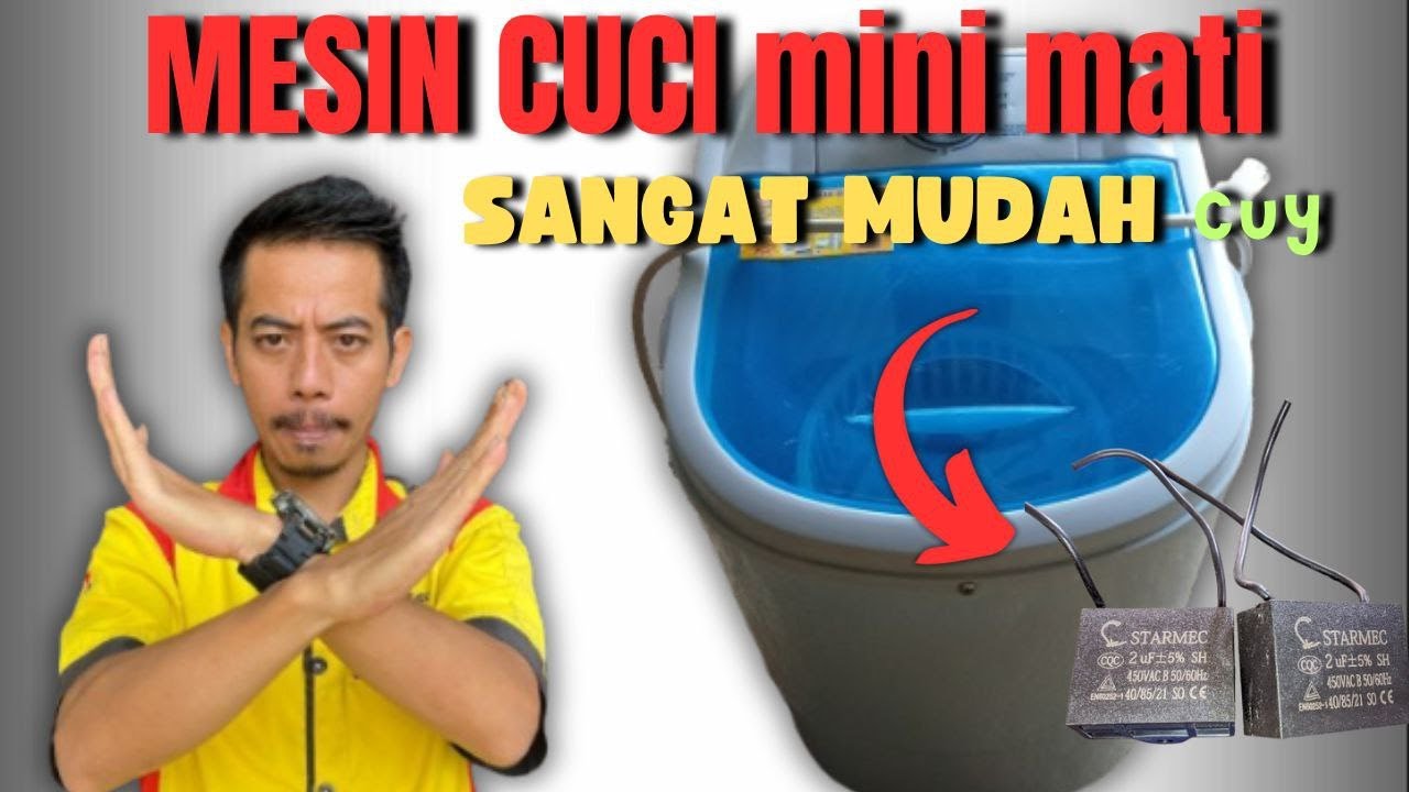 SANGAT MUDAH... MESIN CUCI MINI MATI - YouTube