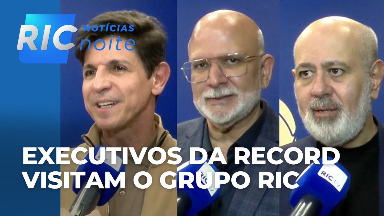 Executivos da RECORD visitam o Grupo RIC; um dos destaques foram as ...