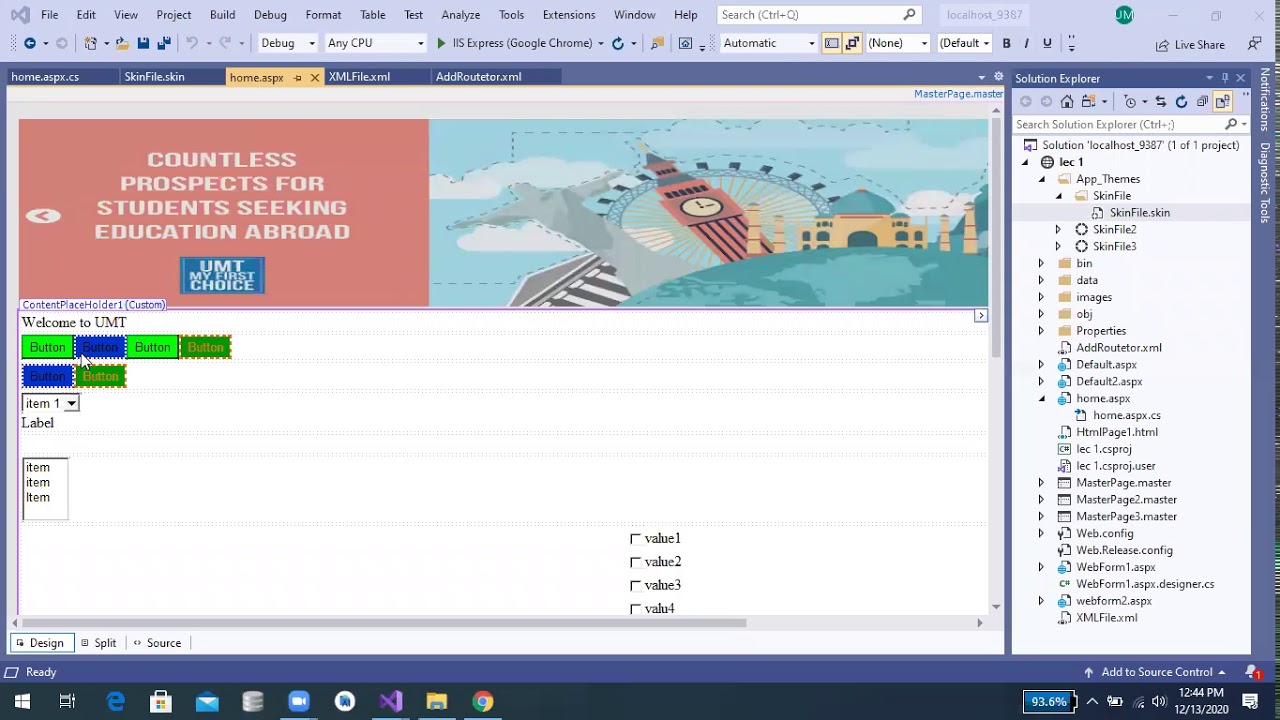 Skin File in asp.net - YouTube