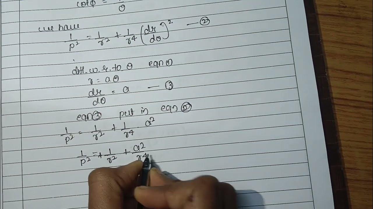 module 1 1st sem pedal equation problems 1st sem 1st year vtu syllabus maths engineering ...