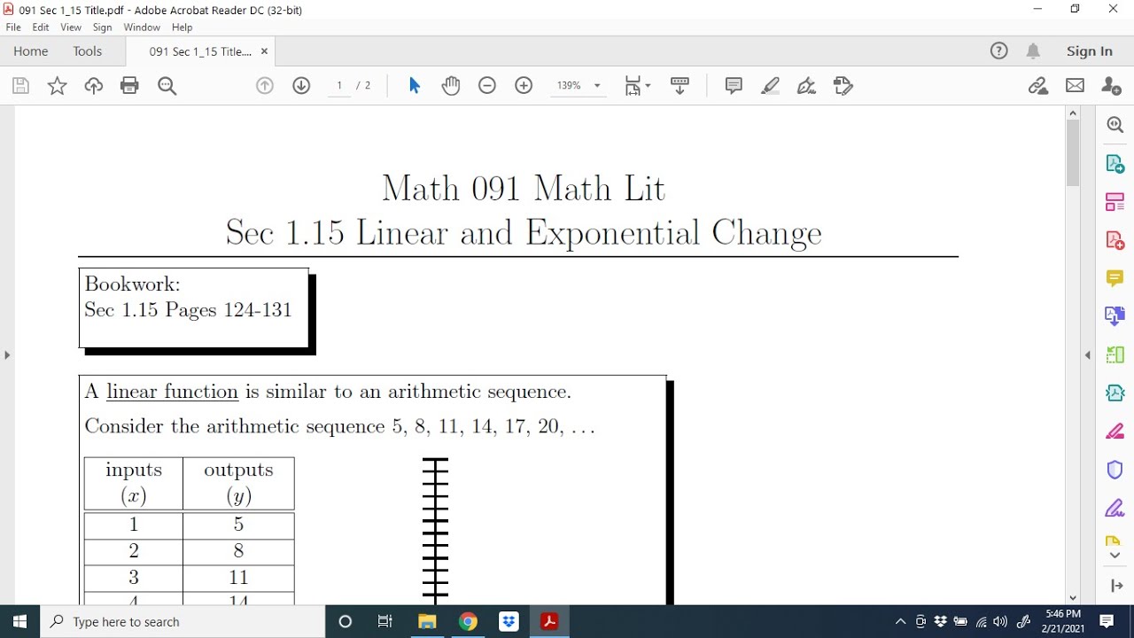 Math 091 Sec 1 15 - YouTube