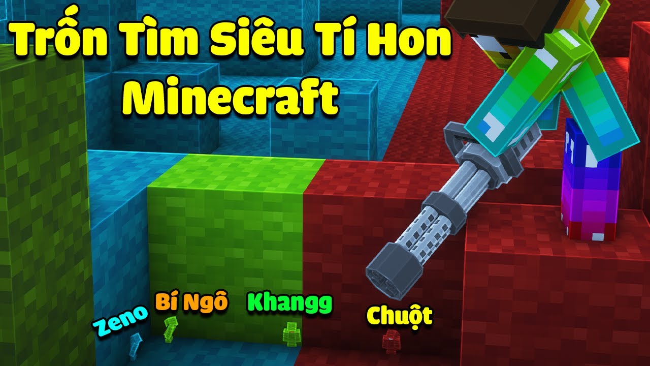 MINI GAME : TRỐN TÌM SIÊU TÍ HON THẾ GIỚI LEN MINECRAFT ** AI SẼ LÀ TOP ...