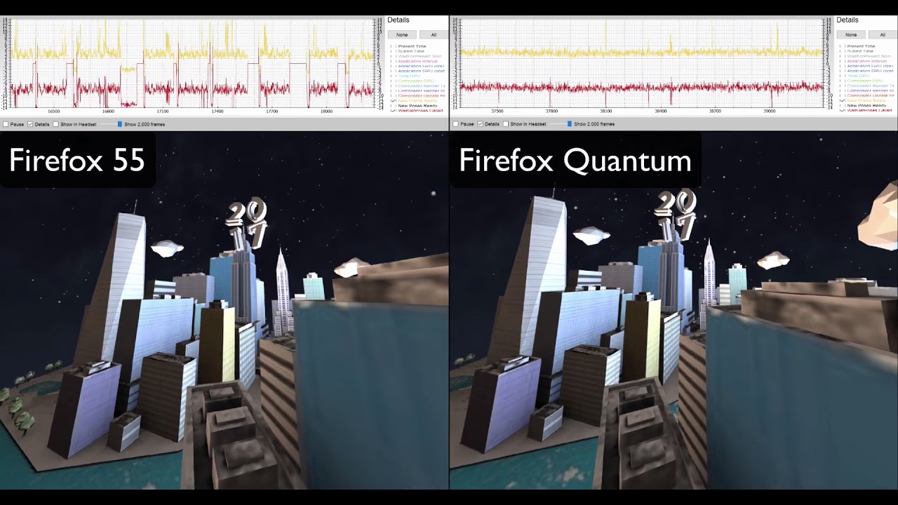 WebVR Performance Comparison: Firefox 55 vs Firefox Quantum - YouTube