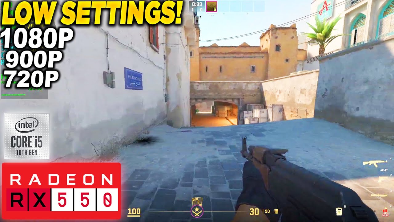 Counter Strike 2 RX 550 - 1080p 900p 720p Low, - YouTube