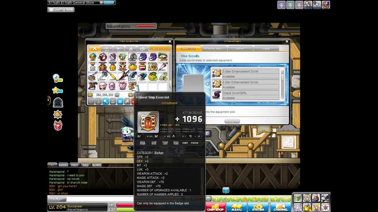 MapleStory [GMS] Unique Pot Scroll Run - YouTube