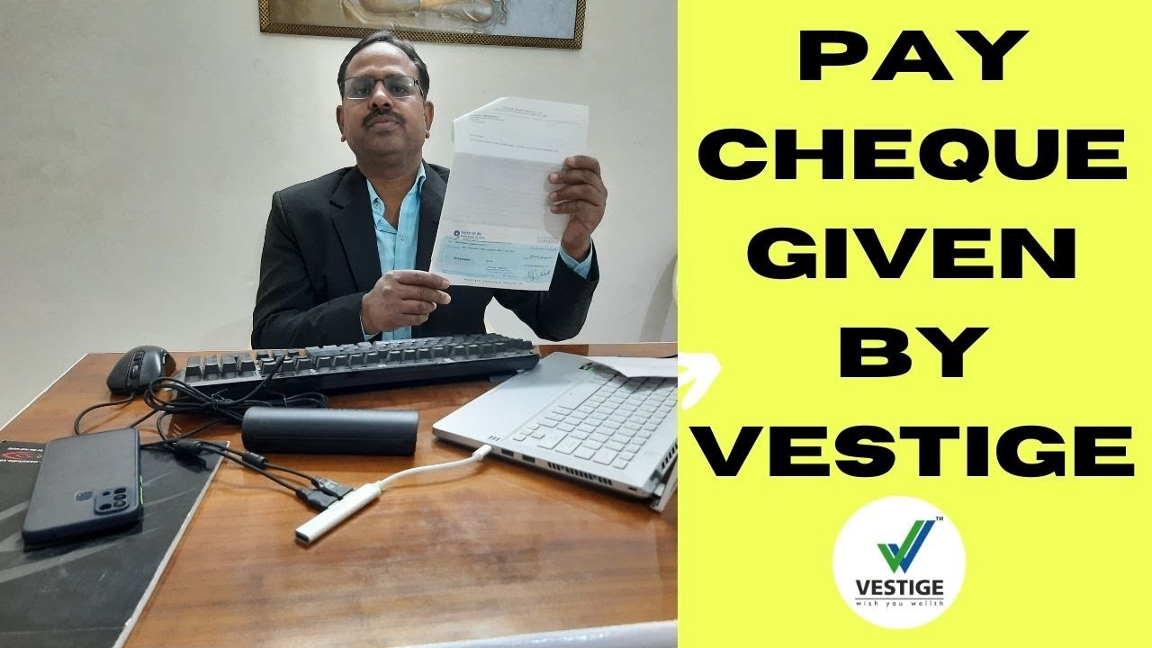 वेस्टीज अपने डिस्ट्रीब्यूटर को चेक भी देती है । CHEQUE ISSUED BY ...